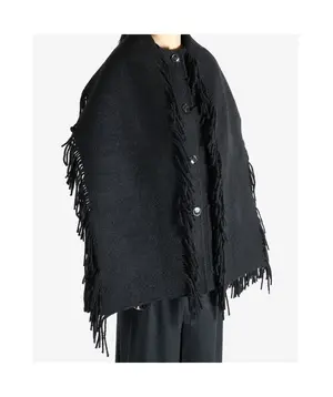 TOTEME Fringe High Neck Cape
