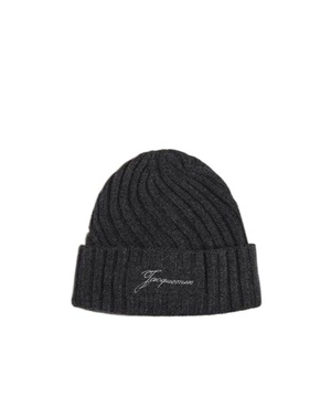 Jacquemus Logo Beanie - Gray