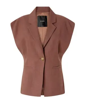 Pinko Single-breasted Sleeveless Blazer