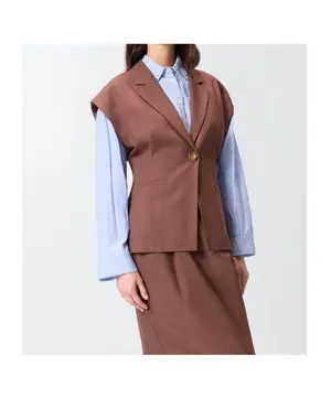 Pinko Single-breasted Sleeveless Blazer