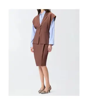 Pinko Single-breasted Sleeveless Blazer