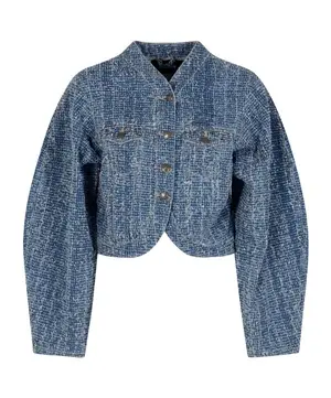 ROTATE BY BIRGER CHRISTENSEN Long Sleeve Textured Jacket - No