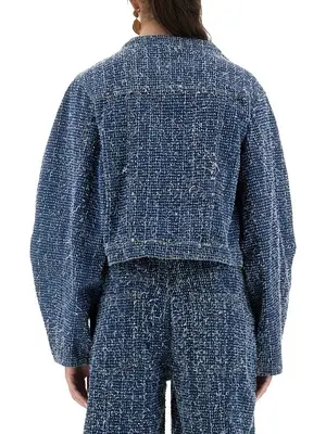 ROTATE BY BIRGER CHRISTENSEN Long Sleeve Textured Jacket