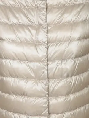 Herno Collarless Quilted Jacket - Nude