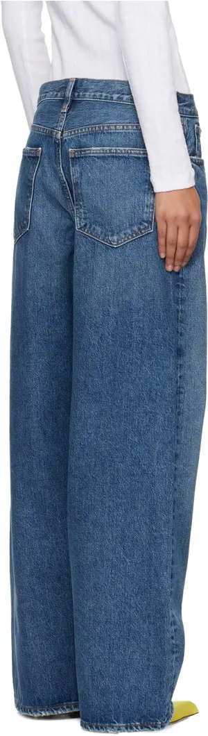 AGOLDE Low Slung Wide-leg Jeans - Blue