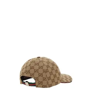 Gucci Gg Monogrammed Baseball Cap - Beige