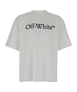 Off-White Logo Printed Crewneck T-shirt - Gray
