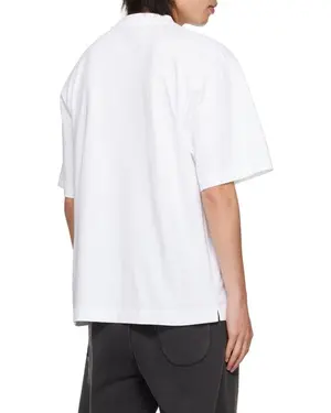 Off-White Logo Printed Crewneck T-shirt - Gray