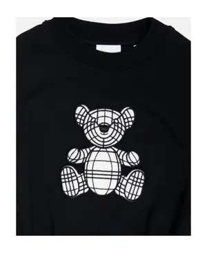 Burberry Thomas Bear Appliqué Cotton Dress