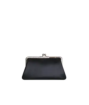 Comme Des Garçons Logo-printed Kiss-clasp Purse