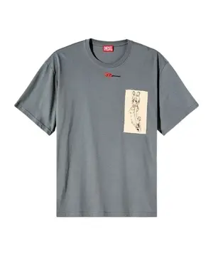 DIESEL® X Damiano David T-boxt T-shirt - Grey
