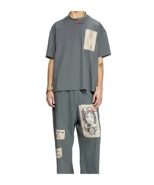 DIESEL® X Damiano David T-boxt T-shirt - Grey