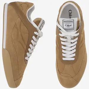 Chloé Kick Lace-up Sneakers - Brown