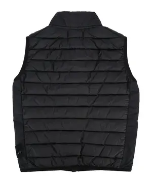 Stone Island Quilted Stand Collar Zip-up Vest