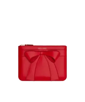 Comme Des Garçons Zip Wallet - Red