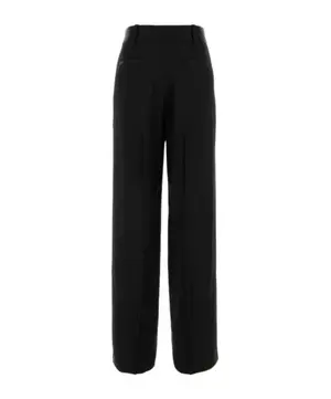 JIL SANDER Satin Trousers - Black