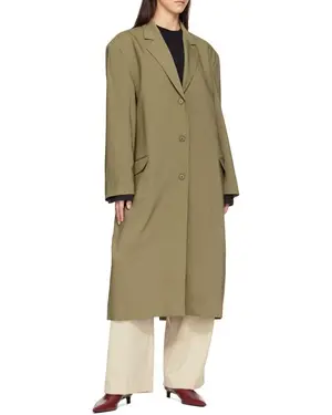 THE FRANKIE SHOP Pocket Tribeca Long Jacket