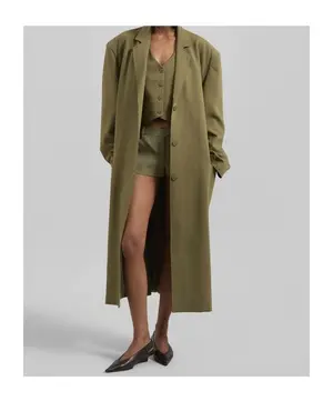 THE FRANKIE SHOP Pocket Tribeca Long Jacket