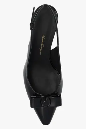 FERRAGAMO Vara Bow Slingback Pumps - Black