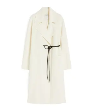 Sportmax Abate Belted Coat - Milk