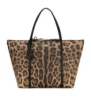 Dolce & Gabbana Leopard Print Tote Bag