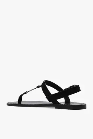 Saint Laurent Cassandra Logo Plaque Sandals