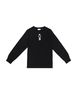 Burberry Logo-print Organic Cotton Long Sleeve T-shirt