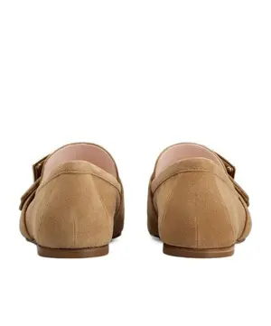 ROGER VIVIER Logo Buckle Flat Loafers