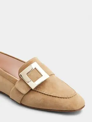 ROGER VIVIER Logo Buckle Flat Loafers