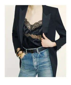 Saint Laurent Tuxedo Single-breasted Jacket With Peak Lapels - Black
