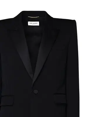 Saint Laurent Tuxedo Single-breasted Jacket With Peak Lapels