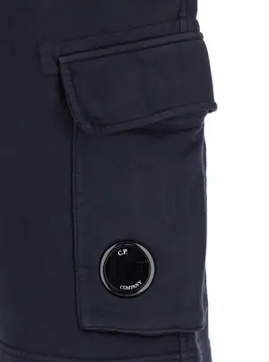 C.P. COMPANY Lens Motif Cargo Shorts - Black