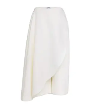 Alaïa Asymmetrical Skirt Pants - White