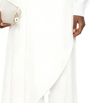 Alaïa Asymmetrical Skirt Pants - White