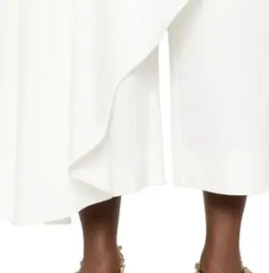 Alaïa Asymmetrical Skirt Pants - White