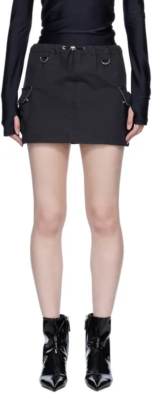 Coperni Cargo Mini Skirt - Black