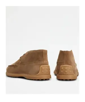 TOD'S Lace-up Suede Desert Boots - Brown