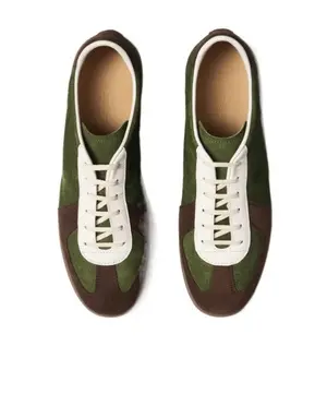 SCAROSSO Markus Two-tone Lace-up Sneakers - Green