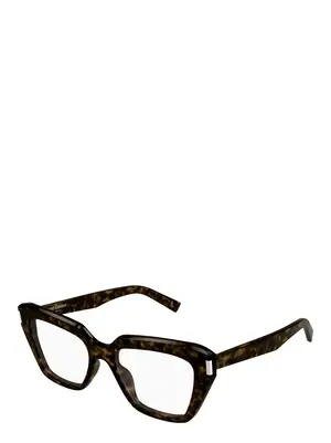 Saint Laurent Geometric Frame Eyeglasses