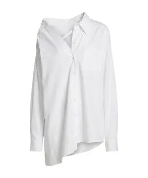 ANN DEMEULEMEESTER Off-shoulder Shirt - White