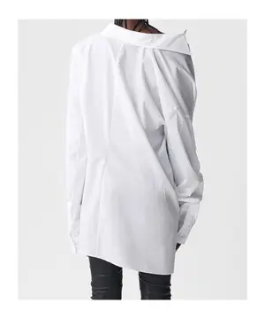 ANN DEMEULEMEESTER Off-shoulder Shirt - White