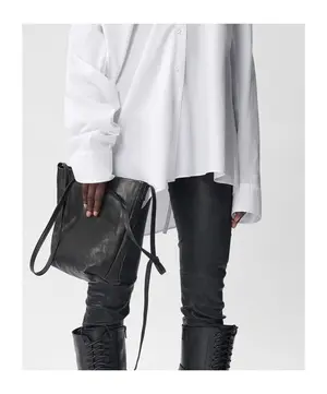 ANN DEMEULEMEESTER Off-shoulder Shirt - White