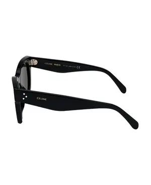Celine Elliptical Sunglasses - Black