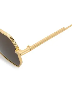 Bottega Veneta Pilot Frame Sunglasses