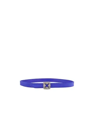 Manolo Blahnik Crystal Buckle Belt