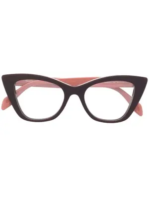 Alexander McQueen Cat Eye Frame Eyeglasses