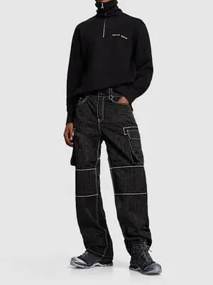 MARINE SERRE Cargo Pants With Contrast Stitching