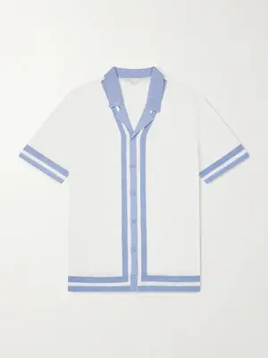 Onia Camp-collar Linen Shirt - Neutrals