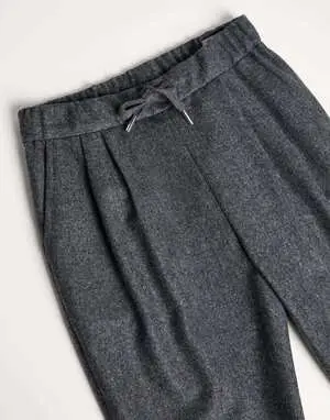 Brunello Cucinelli Elasticated-waistband Cuffed Trousers
