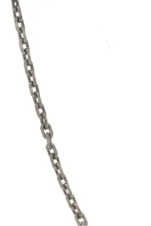 Saint Laurent Logo Plaque Chain Necklace
